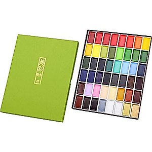 Kuretake Gansai Tambi Watercolors, 48 Colors