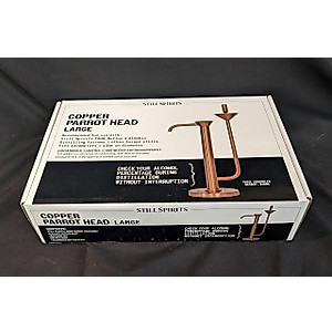 Still Spirits =Large= 13" Distilling Parrot Solid Copper and Silver Solder for use with Proof & Tralle Hydrometer Alcometer