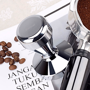 BlueSnail Stainless Steel Coffee Tamper Barista Espresso Tamper 51mm Base Coffee Bean Press
