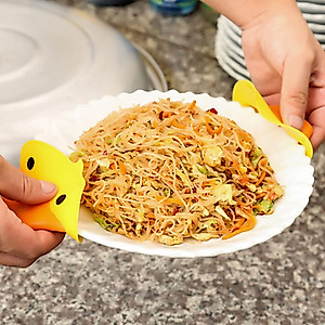 Silicone Pot Holders,Funny Cute Oven Mitts for Kitchen Mittens,Mini Oven Mitt Duck Pattern,Small Oven Mitt,Baking and Pot-Holding, Heat Resistant Gloves