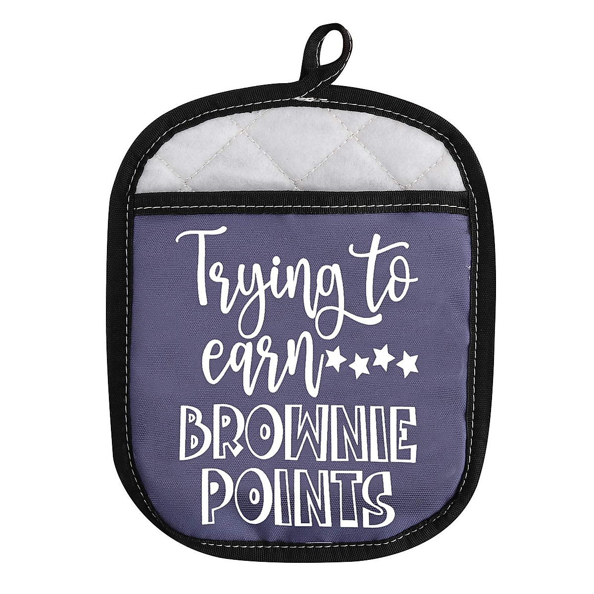 Oven Pads Pot Holder with Pocket for Teacher Trying to Earn Brownie Points Teacher Gift (Brownie Points)