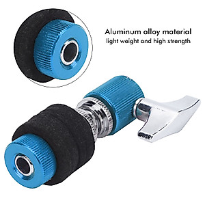 Hi‑Hat Clutch, Aluminum Alloy Quick Release Hi Hat Clutch Cymbal Holder Self-Locking Knob Instrument Playing Accessories(blue)