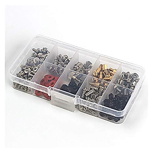 Taoyouzj Screws 228pcs Computer PC Screw Assortment Kit DIY Computer PC Screws Set with Plastic Case for Motherboard Case Fan CD-ROM Hard Disk