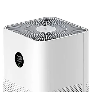MI HEPA Air Purifier 3H with 3-Layer Integrated 360° Cylindrical Air Filters - Effectively Removes 99.97% Pollutants - Breath Cleaner, Fresher Air with Small Air Purifiers for Home and Offices