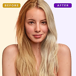 NO MORE BRASS Purple Shampoo And Conditioner Set (2 x 16.9 Fl Oz) SULFATE FREE Purple Shampoo For Blondes And Purple Conditioner - Blonde Shampoo And Conditioner Set To Eliminate Yellow Brassy Tones