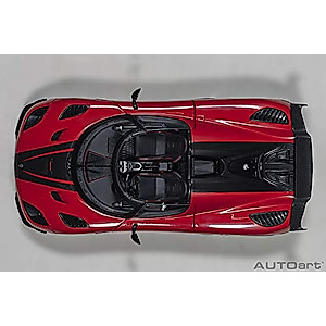 Autoart Koenigsegg Agera RS Chili Red with Black Accents 1/18 Model Car