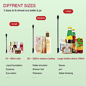 Metulip Last Drop Mini Spatula Set 8 PCS Silicone Tiny Makeup Spatulas for Skinny Openings Bottles Cosmetics Lotion Resin Beauty Spatulas Thin Jar Spatula for Kitchen