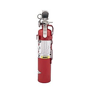 Amerex B417T, 2.5 Pound ABC Dry Chemical Class A B C Multi-Purpose 2.5 Pound Fire Extinguisher with Wall Bracket