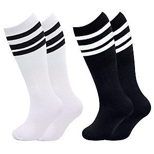 Olreco Kids Soccer Socks Girls Soccer Socks Kids Knee High Socks for Baby Girls Toddler Soccer Socks Boys Baby Knee High Socks