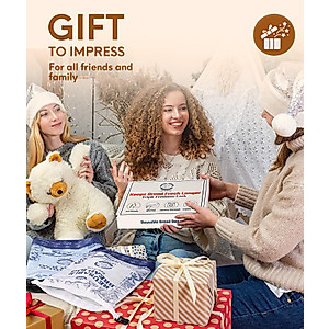 2 Pack Bread Bags for Homemade Bread, Reusable Sourdough Bread Bags for Fresh Keeping, Beeswax Bread Bags for Sourdough with Lining & Zipper, Freezer Safe & BPA Free, for Gift Giving, White & Blue