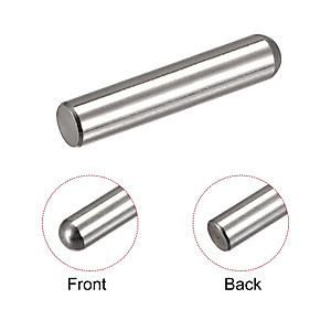 Tool parts 12x60mm Dowel Pins - 1pcs Round Head Flat Chamfered End Dowel Pin