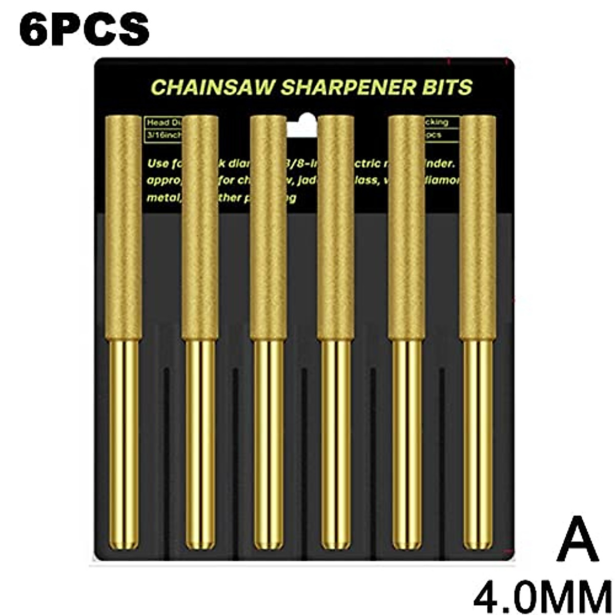 Lutiore Diamond Grinding Chain Saw Electric Saw File Head Electric Saw Sharpener, Diamond Sharpening Wheels Burr Grinding Stone File Polishing Grinding Tool for Electric Chain