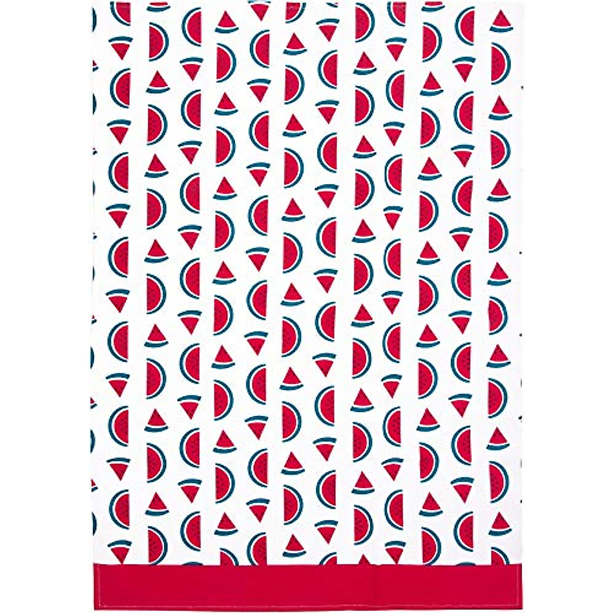 Pavilion Gift Company Pink Watermelon Patterned Tea Towel Set of 2 Happiness is Retire Life, 19.75 x 27.5 inch