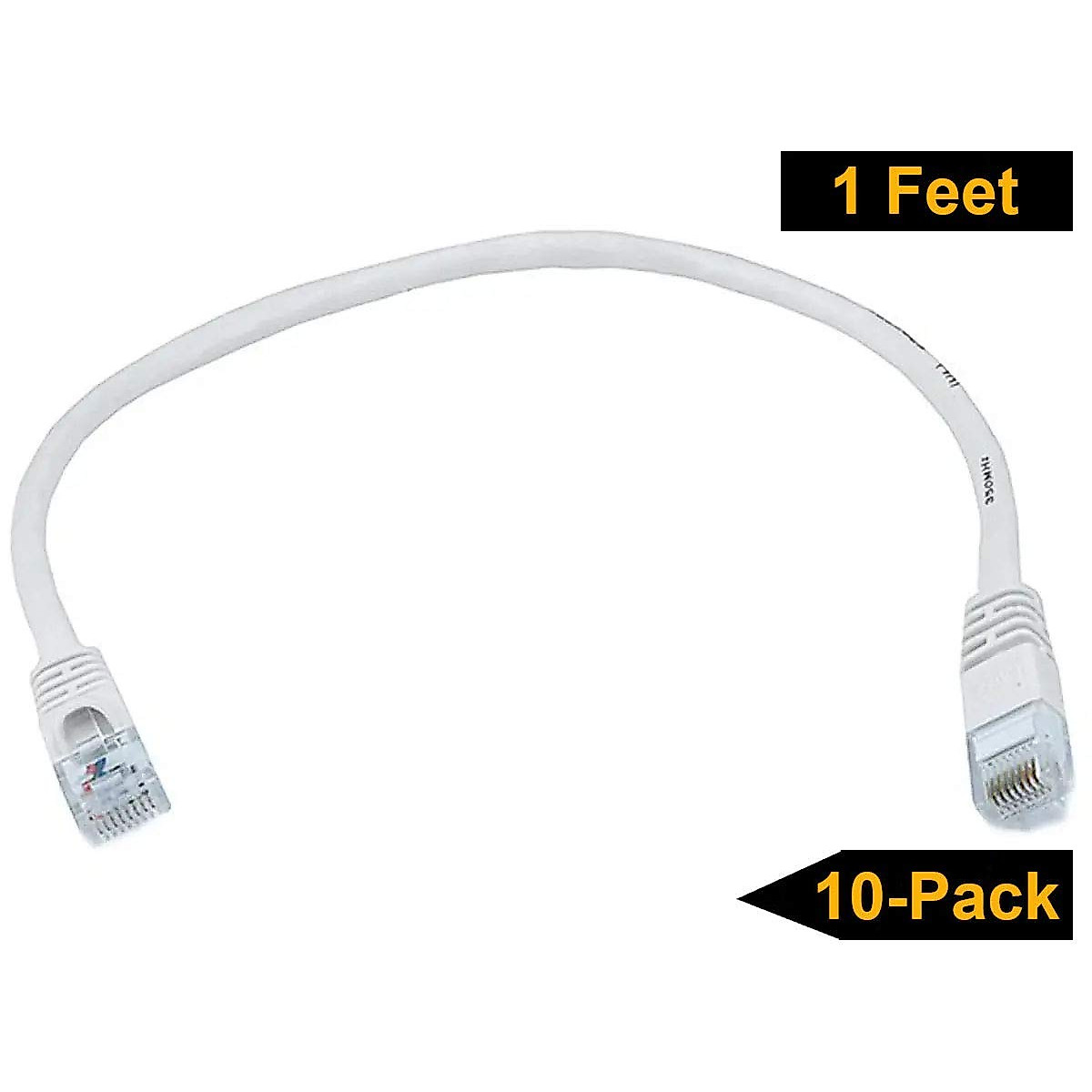 iMBAPrice 15 ' Cat5e Network Ethernet Patch Cable, 10 Pack, White (IMBA-CAT5-15WT-10PK)