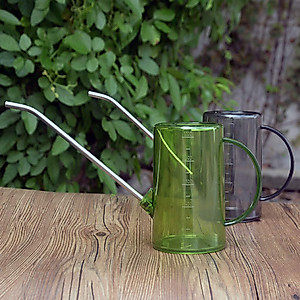 Hemoton 2Pcs Indoor Watering Can, Plastic Watering Can, 1L/34oz Small Watering Can Long Spout Watering Can for Garden House Bonsai Plants