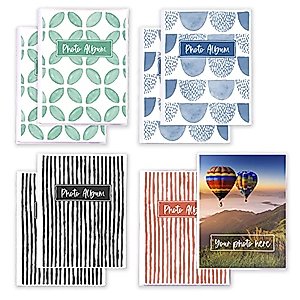 (Set Of 8) 4x6 Photo Albums - Small Photo Album 4x6 - Mini Photo Album - Photo Books for 4x6 Pictures - 4 x 6 Photo Album Book - Small Photo Albums for Pictures 4x6 - Photo Albums 4x6 Pictures