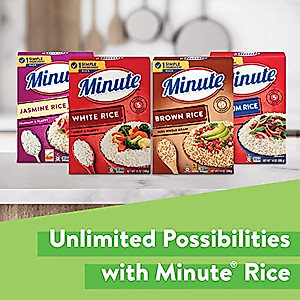 Minute White Rice, Instant White Rice for Quick Dinner Meals, 72-Ounce Box