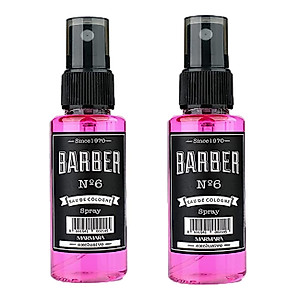 barber marmara Marmara Barber Cologne - Best Choice of Modern Barbers and Traditional Shaving Fans No 6 New Series, 50ml x 2 Spray Bottles