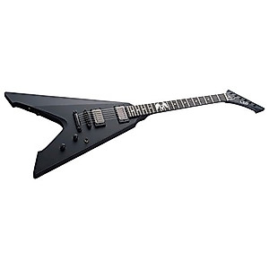 ESP LTD Vulture Signature Series James Hetfield Electric Guitar with Case, Satin Black