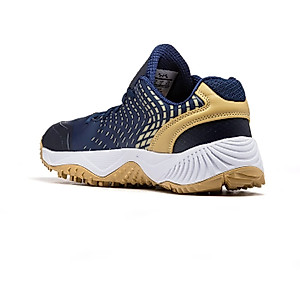 Boombah Women's Dart Pursuit Turf Navy/Vegas Gold/White - Size 8