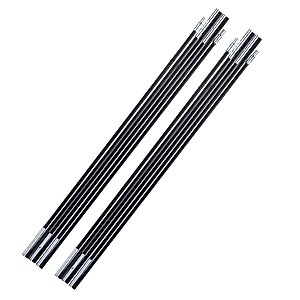 Camping Tent Pole, Fiberglass Foldable Camping Tent Pole 6 Segments Outdoor Retractable Sunshelter Camping Tent Support Rods Awning Frames Kit