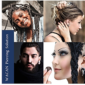 WACAN Fast-Healing Tea Tree Piercing Spray Solution Organic Essential Oil with Natural Sea Salts and Vitamins Solution Aftercare (4 OZ, Personal Size)