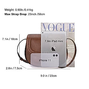 Crossbody Bags for Women Small Over the Shoulder Saddle Purses and Boho Cross body Handbags,Vegan Leather