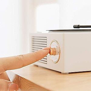 Vinyl Record Player Style Bluetooth Speaker Old Fashioned Classic Style Pink Cute Look Gift for Girls Bass Enhancement Loud Volume Speaker by Wetocke