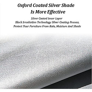 210D Oxford Cloth Swing Canopy Cover,Universal Garden Swing Seat Canopy Replacement,Waterproof Sunshade Replacement Canopy Cover for Garden Swing Hammock Outdoor