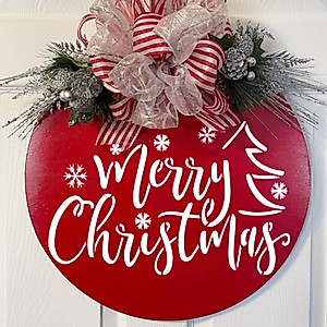 Christmas Stencils for Painting on Wood Large Xmas Merry Christmas Stencil Reusable for Paint Crafts Wall Porch Sign Glass Fabric Door (12 Christmas Sign 1)