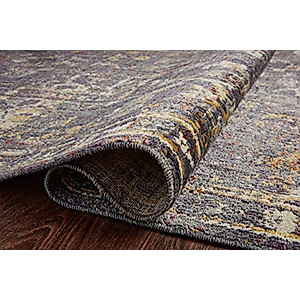 Loloi Chris Loves Julia x Rosemarie Collection ROE-04 Graphite/Multi 7'-10" x 10' Area Rug
