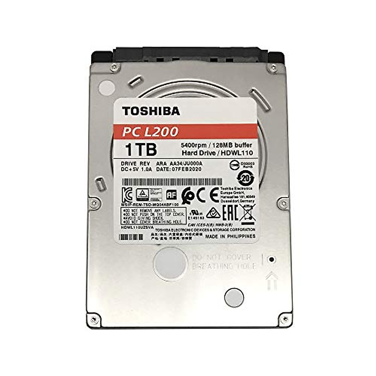 Toshiba 1TB 5400RPM 128MB Cache SATA 6Gb/s (7mm) 2.5in Internal Gaming PS3/PS4 Hard Drive - 3 Year Warranty