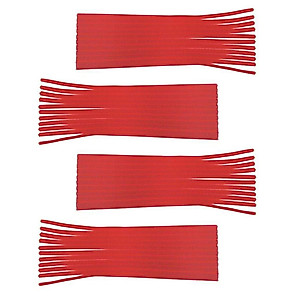 AmeriCan Goods 64/Pcs Rope Strips Dental Utility Wax Round Rope Red 3/16" x 11" Dental Base 4/pk Sheets Orthodontic Wax