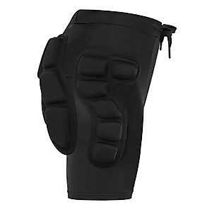 Relaxyee Protective Padded Shorts, Impact Resistance Sportswear Outdoor Impact Protective Gear for Snowboard, Skate, Ski, Skateboard, Unisex, 3D Protection for Hip, Butt and Tailbone (Small)