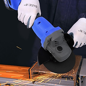 115MM Cordless Angle Grinder,Brushless Motor Grinder,Rechargeable Lithium Angle Grinder w/21V 3.0Ah Li-Ion Battery & Charger 4-1/2'' Saw Blade,10000 rpm for Cutting, Polishing,Grinding Woodworking