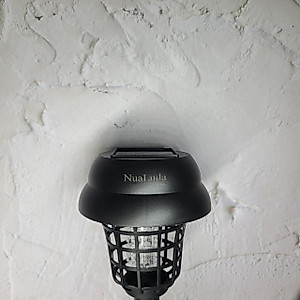 NuaLuda Solar powered lamps, Solar Powered Lamps for Outdoor Use - Illuminate Your Garden with Eco-Friendly Ground Insert Style Lights