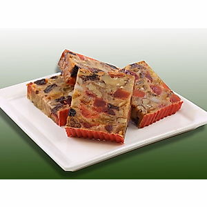 Fruitcake - Made From The Finest Fruits and Nuts - Wrapped For Freshness - 1lb Fruit Cake - By Carli's Cakes