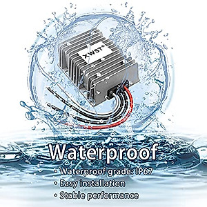 XWST DC 12V 24V Step Down to 5V 40A 200W Converter Voltage Reducer, 5Volt regulator Waterproof DC/DC Buck Transformer Power Supply