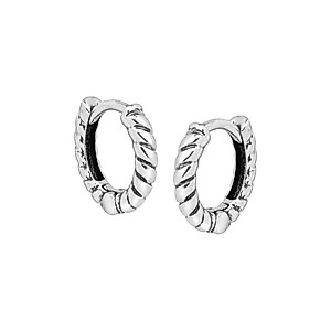 Silpada 'Soleil' Twisted Hoop Earrings in Sterling Silver