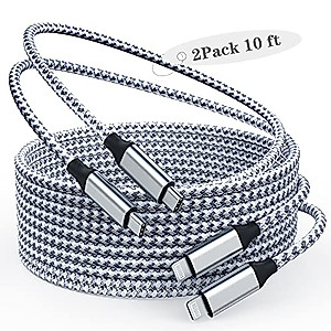 iPhone Fast Charger,Apple MFi Certified 10FT 2Pack USB C to Lightning Cable,iPhone Charing Cord for Charging for iPhone 14/14Pro/14 Pro Max/13/13 Pro/12/12 Pro/12 Pro Max/Mini/11/XS/XR/X/SE/8Plus/iPad