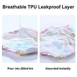 ORINERY Unisex Training Underwear Cotton Toddler Boys Underpants Potty Training Panties Waterproof Girls Pee Panties 6-Pack (DX528-C, 6-12 Months Old)