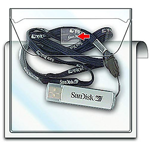 StoreSMART - Flash Drive Pocket - Peel & Stick with Resealable Flap - 500 Pack - TL10104FLASH500