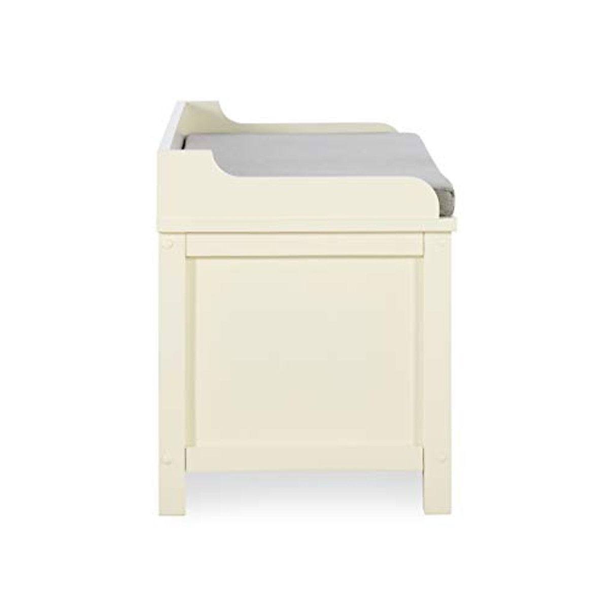 Linon Micah White Storage Bench