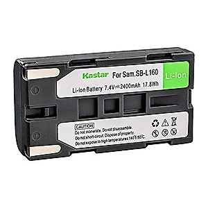 Kastar Camcorder Battery Replacement for Samsung SB-L110A SB-L160 SB-L320 and Samsung SC-L Series SC-W Series VM-A Series VM-B Series VM-C Series VP-L Series VP-M Series VP-W Series Camcorder