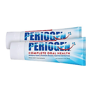 Periogen Toothpaste - Super Cleaning Plaque & Tartar Control Formula - SLS Free- 2-Pack