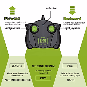 VAZILLIO Remote Control Car for Kids, Tornado RC Stunt Car Toy, Double Sided 360° Rotate, Spin, Flip Stunt RC Cars High Speed Racing Car with Headlights, Stunt RC Crawler for Boys & Girls (Green)