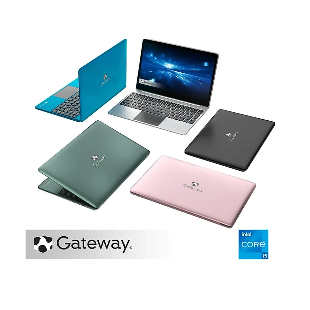 Gateway 2022 14.1” Ultra Slim IPS FHD Display, Intel Core i5-1135G7 Processor, 16GB RAM, 512GB PCIe SSD, Intel Iris Xe Graphics, Camera, Fingerprint Scanner, Bluetooth, Blue, Win 10, 32GB USB Card