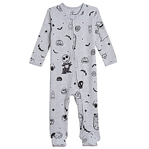 Disney Nightmare Before Christmas Newborn Baby Boys Footed Coverall Newborn