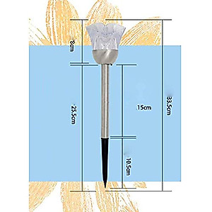 ZXY-NAN Solar Lawn Home Garden Light Solar Waterproof Light LED Outdoor Decorative Light Floor Lamp Outdoor Rose Light