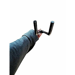 Fireplace Blow Poker Bundle with InstaFire Starter - All in one Fire Poker, Blow Poke, Rake Tool